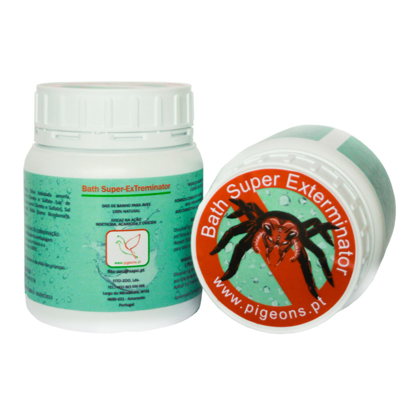 Bath Super-ExTerminator - Sais de banho 100% natural para aves.