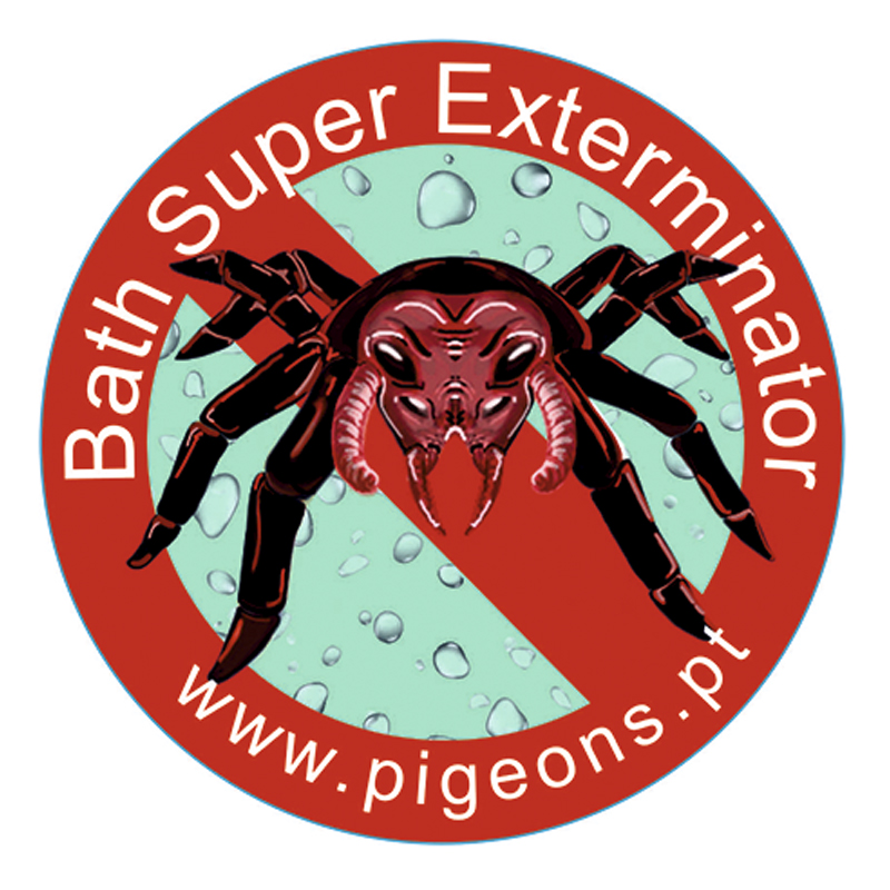 Bath Super-ExTerminator - Sais de banho 100% natural para aves.